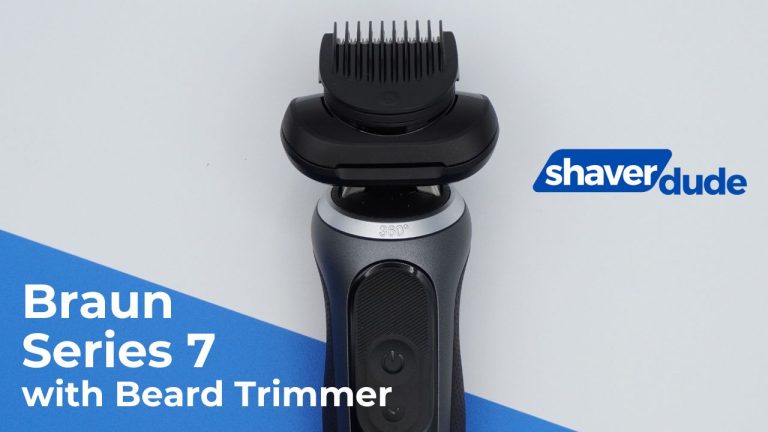 Trimming a Beard with the Braun Series 7 and the Beard Trimmer ...